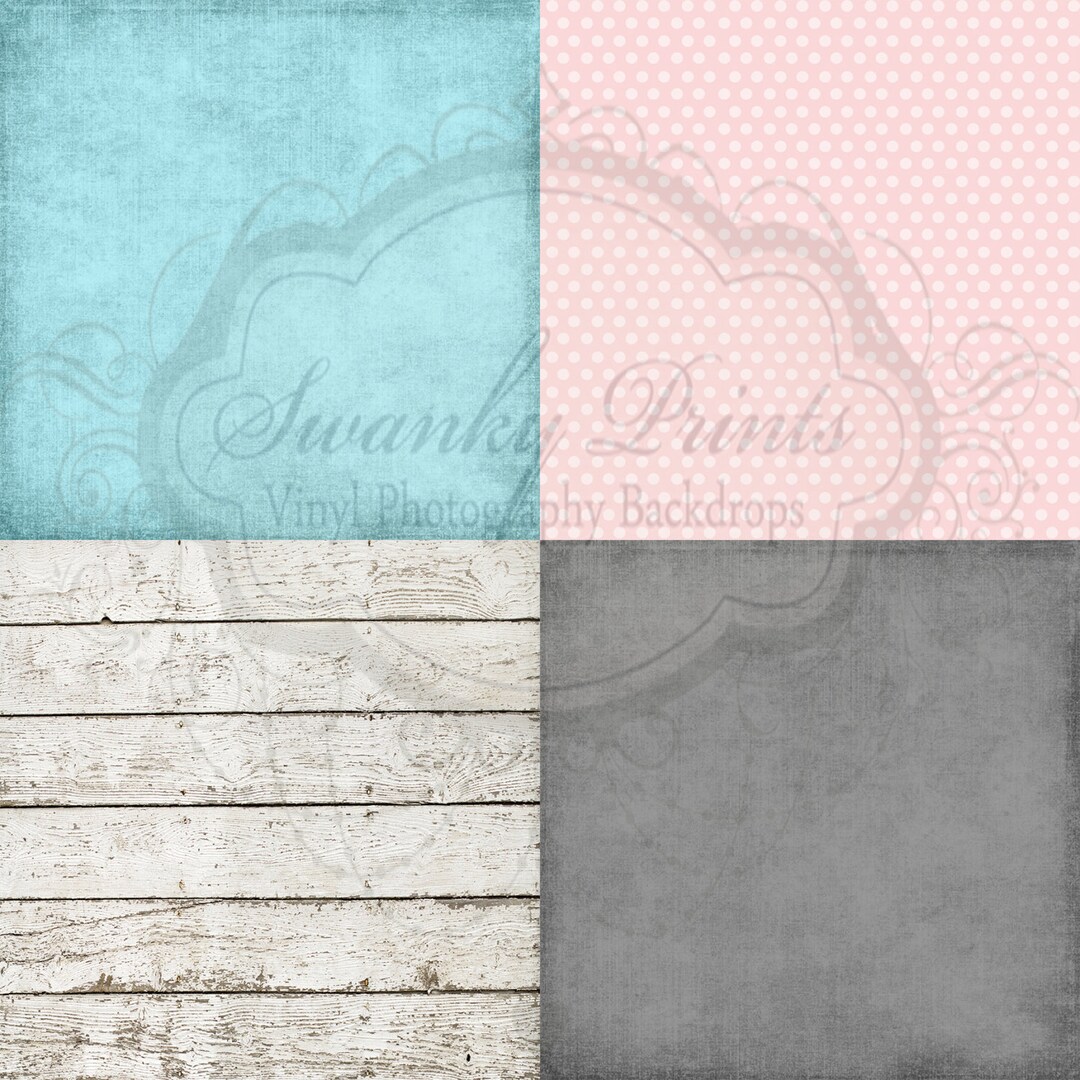 COMBO / FOUR PACK / 2ft X 2ft Vinyl Photography Backdrops for Product ...