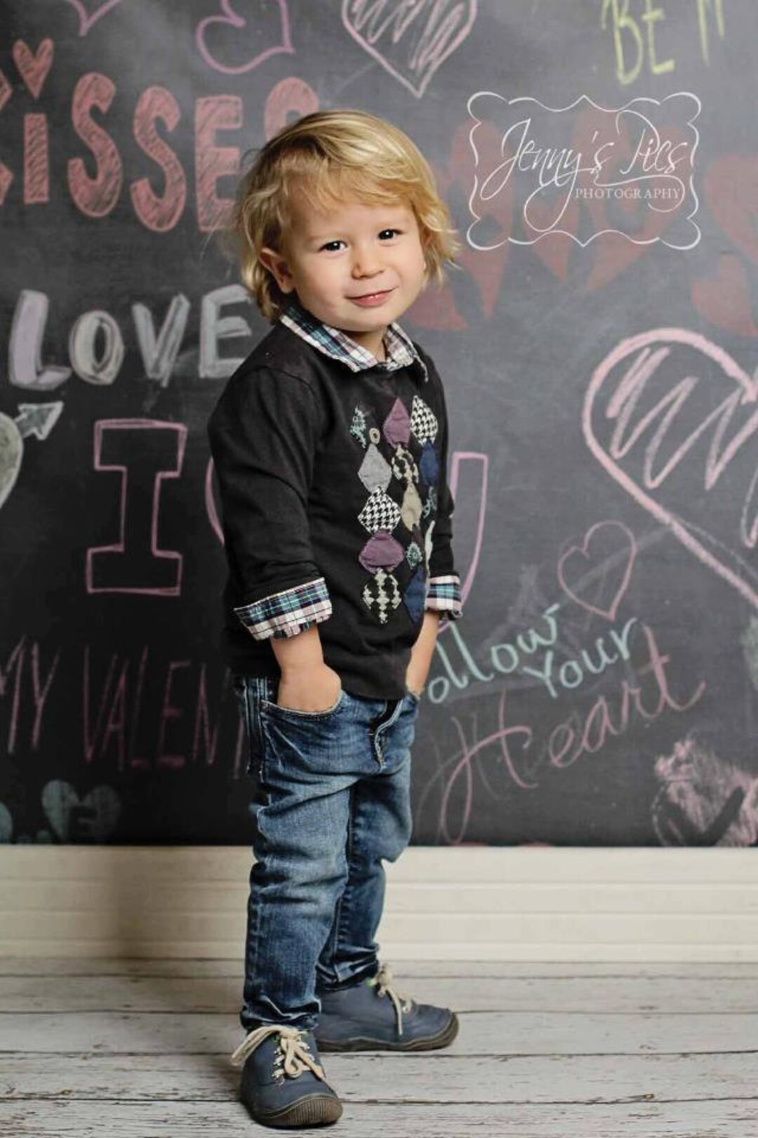 NEW 5ft X 5ft Vinyl Photography Backdrop / Valentines Chalkboard - Etsy