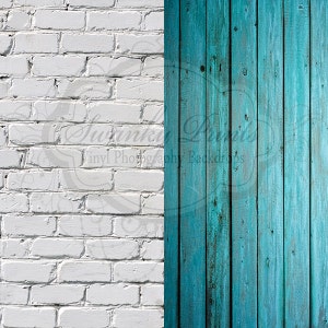 COMBO Two 4ft X 4ft Vinyl Photography Backdrops / Graffiti Wall and Two ...