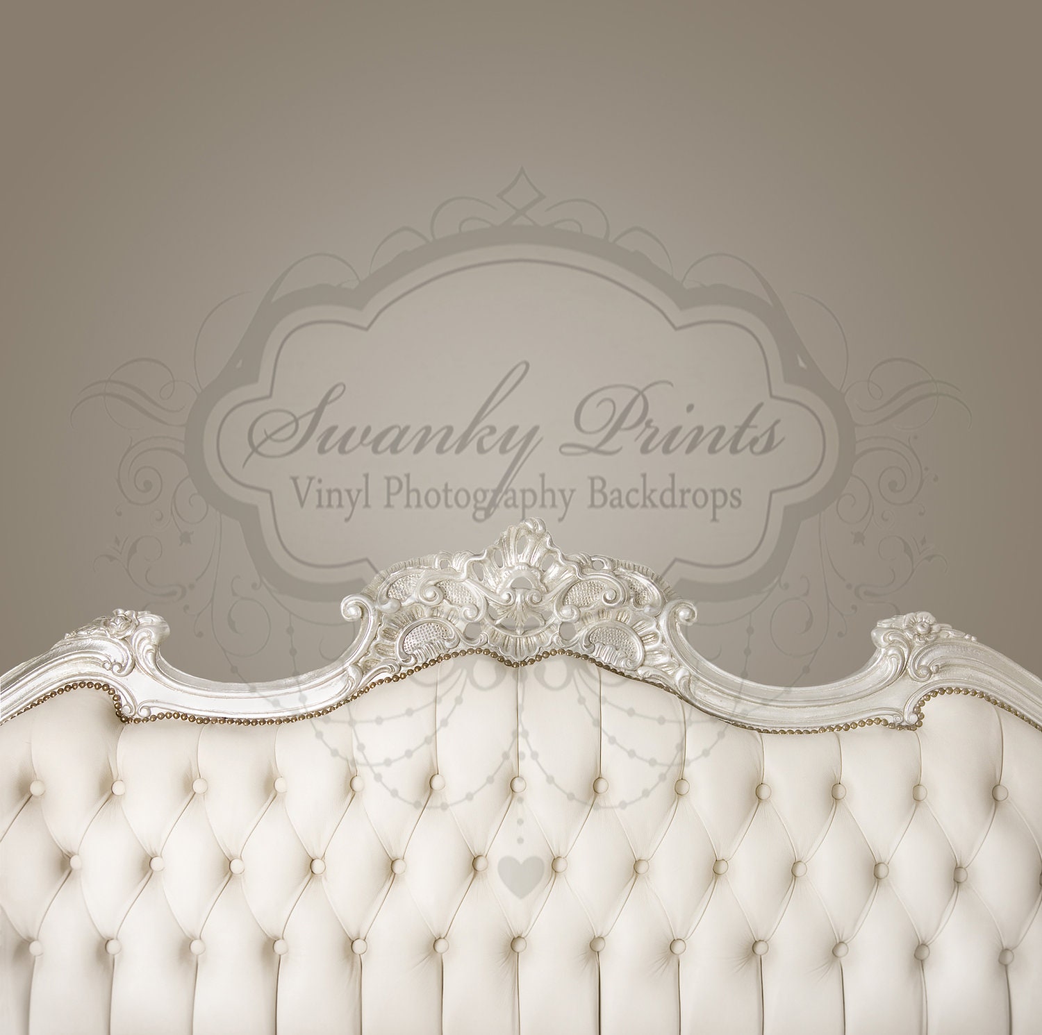 4ft X 4ft Vinyl Photography Backdrop / Tufted White Bed - Etsy