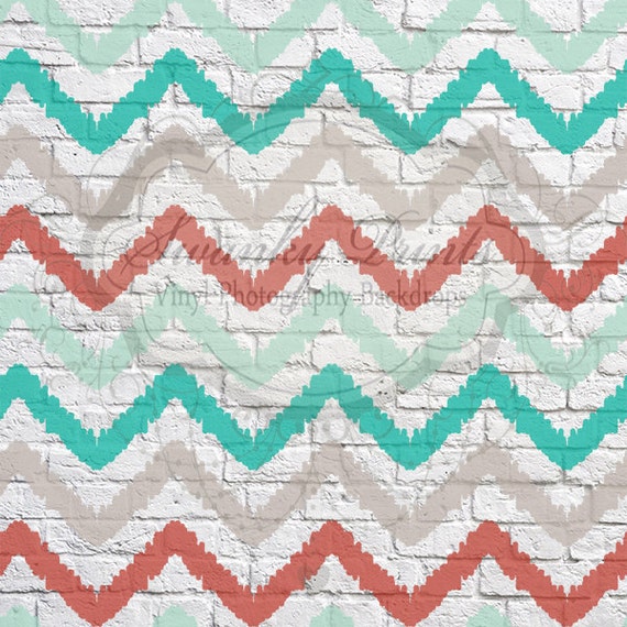 NEW ITEM 8ft X 8ft Scribble Chevron Brick / Vinyl Photography | Etsy