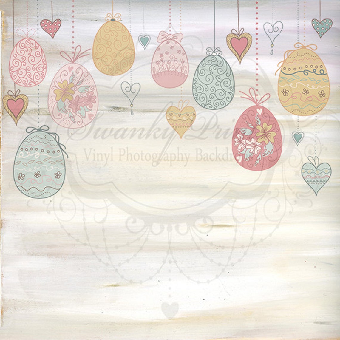 5ft X 5ft Vinyl Photography Backdrops / Vintage Easter Wall | Etsy