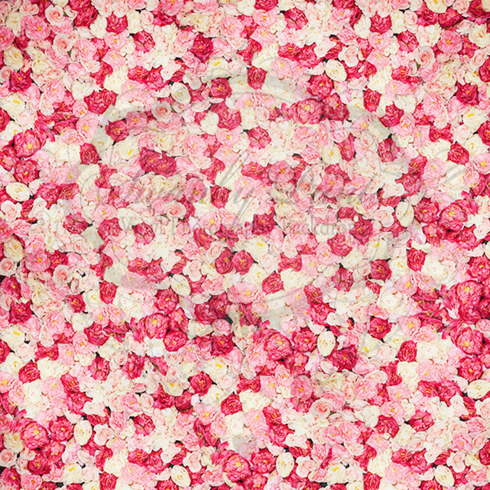 5ft X 5ft Vinyl Photography Backdrop / Bed of Roses Multi - Etsy