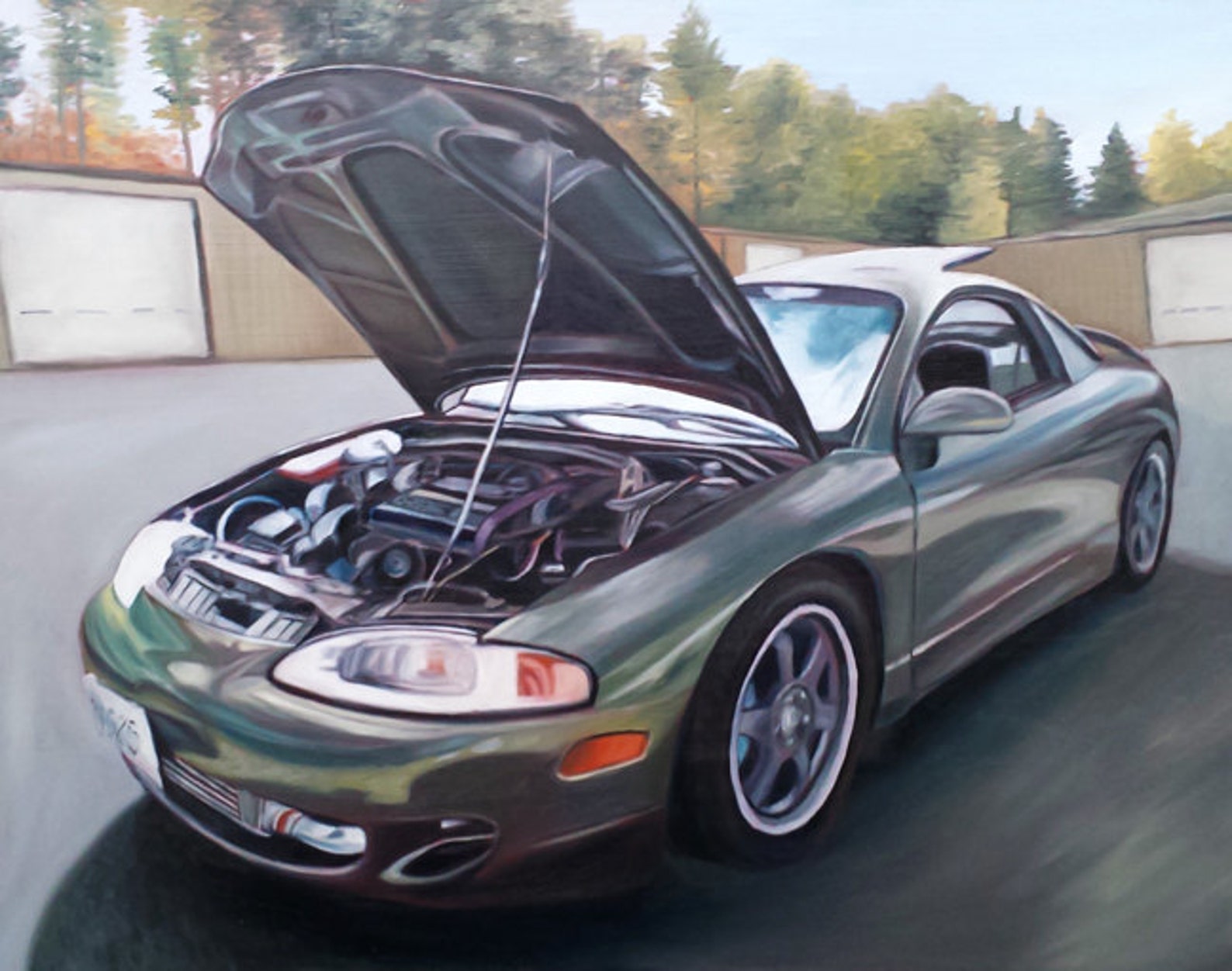 Custom Car Painting Car Artwork Classic Car Oil Painting - Etsy