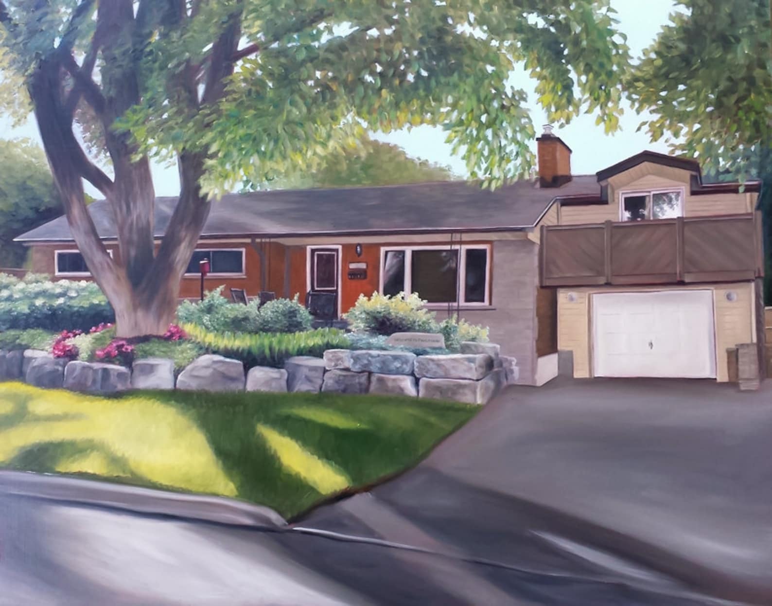 Hand Painted Custom HOUSE PAINTING - House Portrait - Painting of Home ...