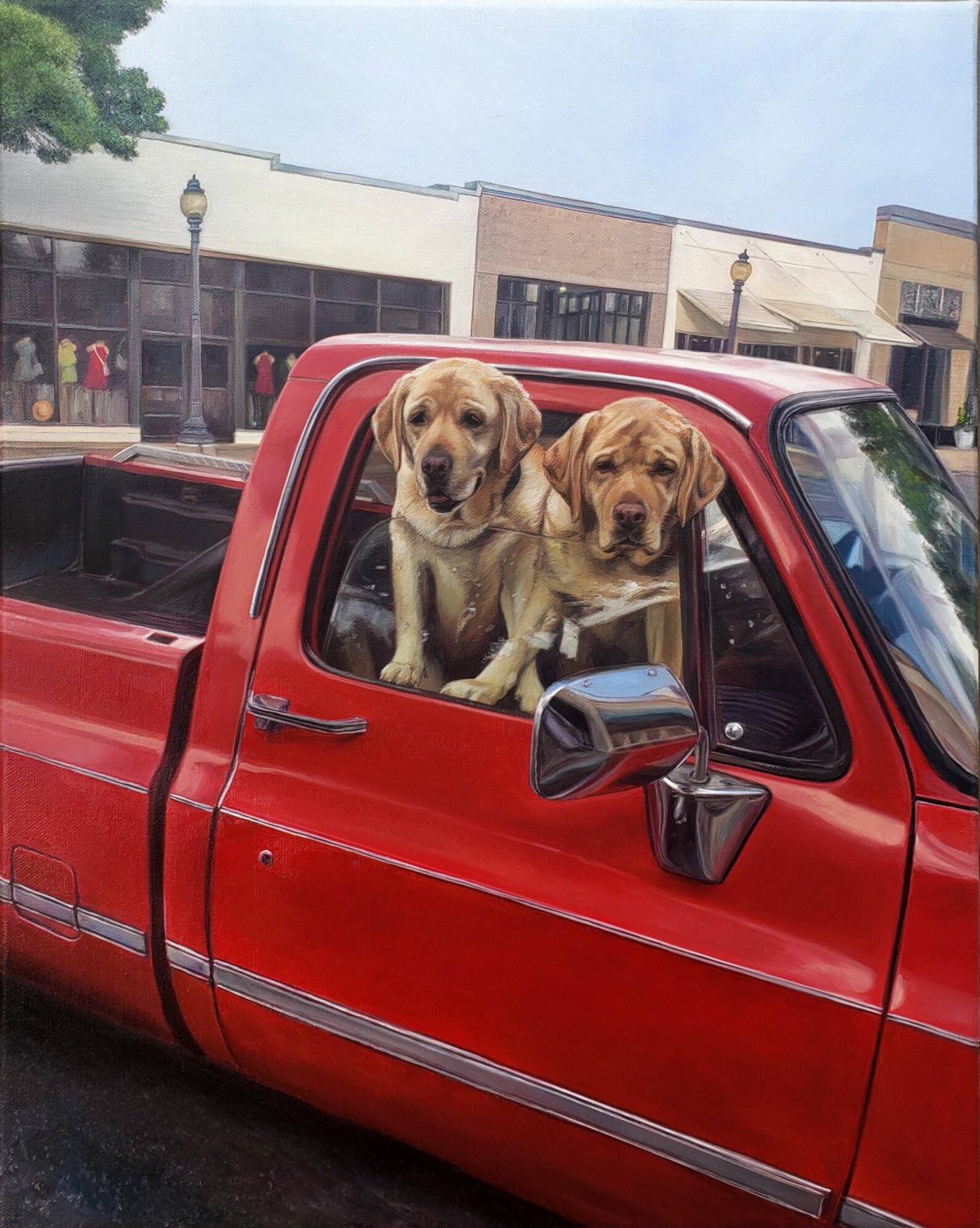 Hand Painted Custom Car Painting - Car Artwork - Classic Car Oil ...
