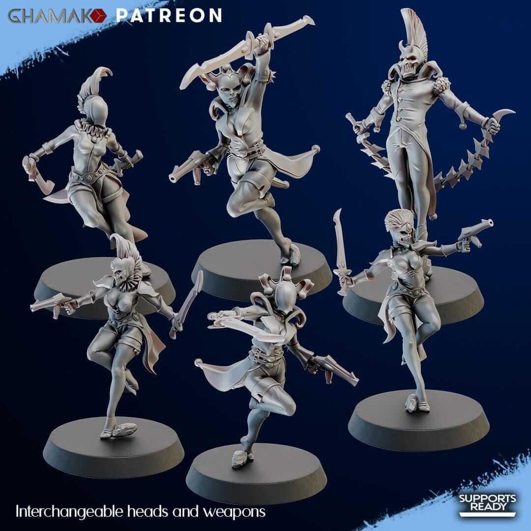 Space Elf Troupe Squad - Ghamak Miniatures - Etsy