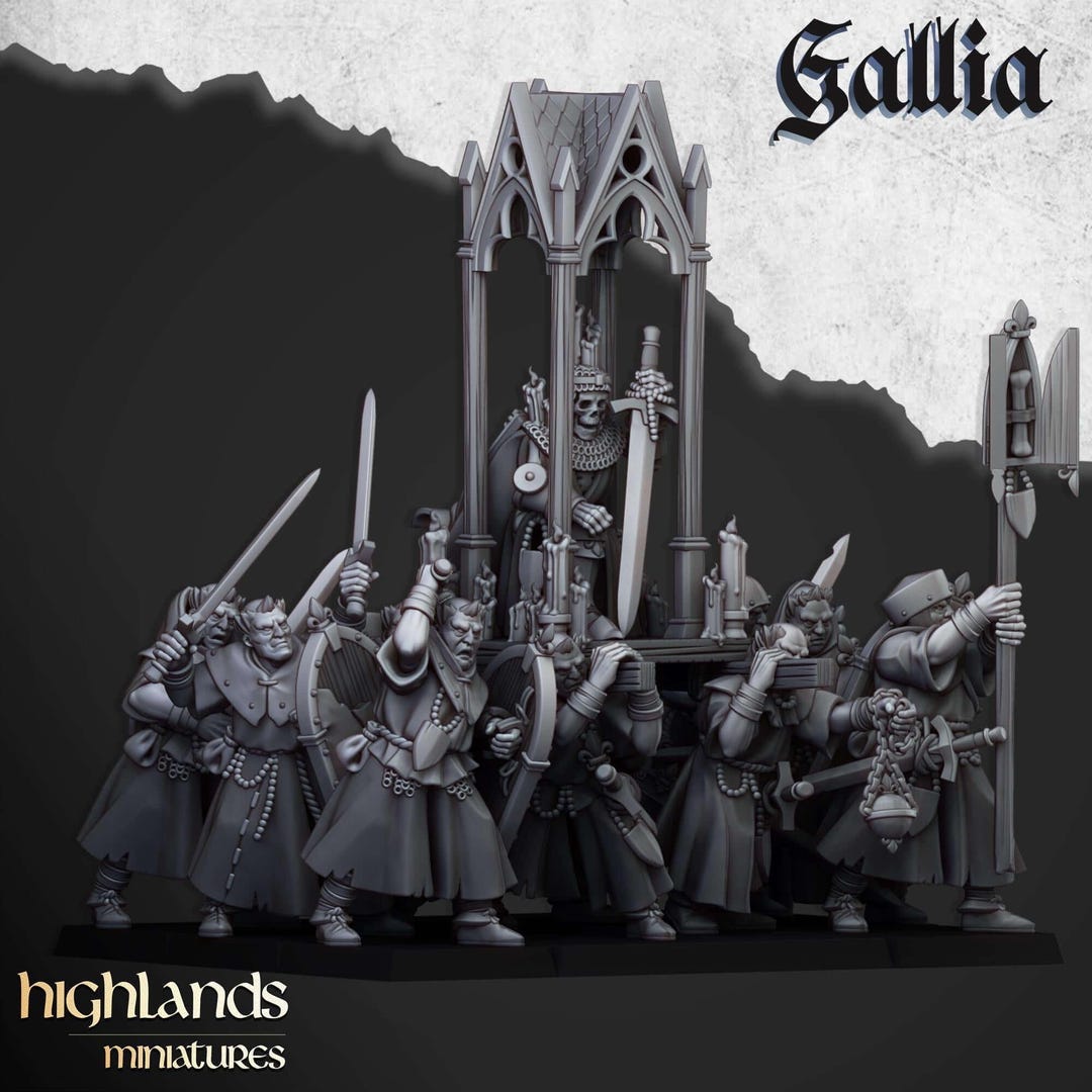 Gallia Grail Pilgrims With Reliquae - Highlands Miniatures - Etsy