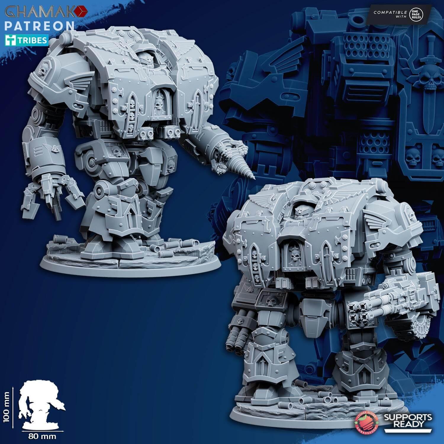 Venerable War-hulk - Dark Void Marines Ghamak Miniatures - Etsy