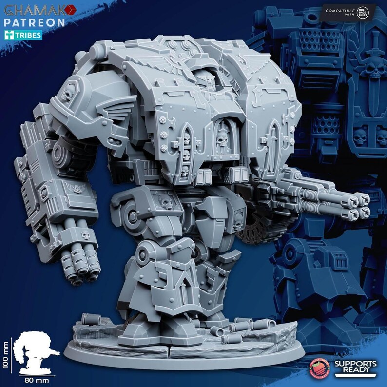 Venerable War-hulk - Dark Void Marines Ghamak Miniatures - Etsy