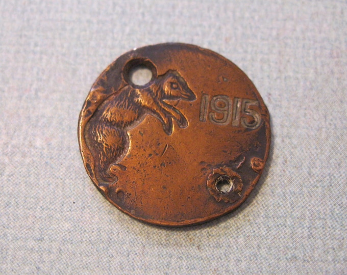 Antique PPIE 1915 Bear Spinner Coin Token - Etsy