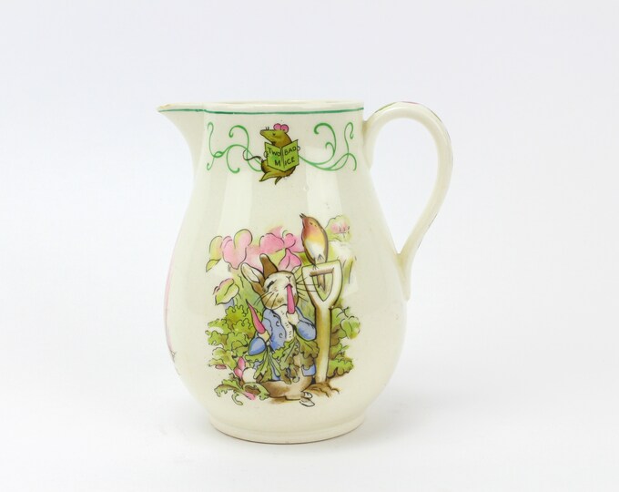 Vintage Wedgwood Beatrix Potter Peter Rabbit Creamer Pitcher - Made in ...