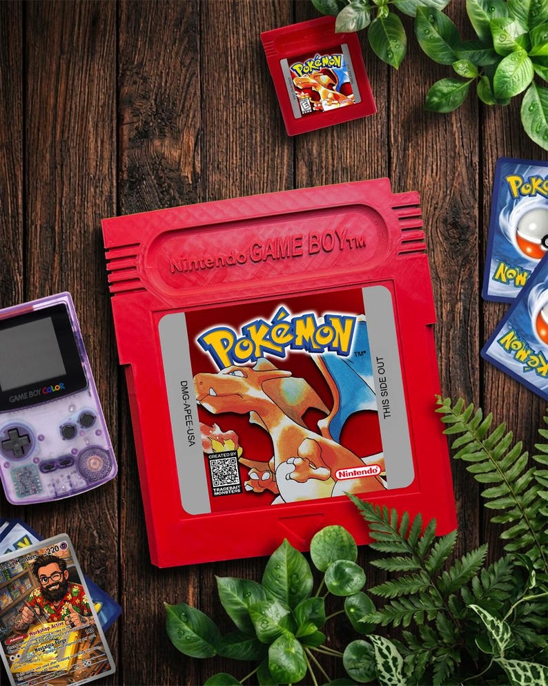 Large Custom Game Boy Cartridge Display | Pokémon Gameboy Cartridge ...