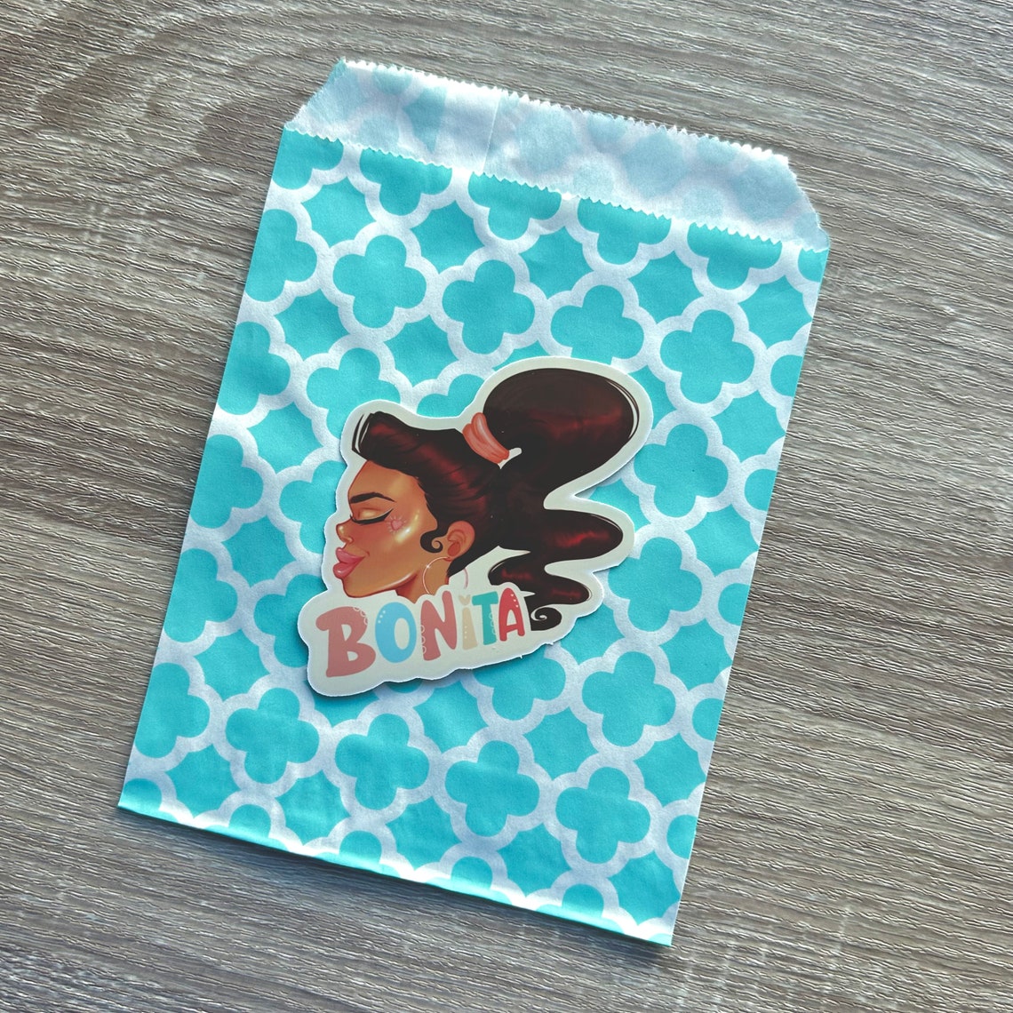 Bonita Sticker Vinyl Sticker Latina Girl - Etsy