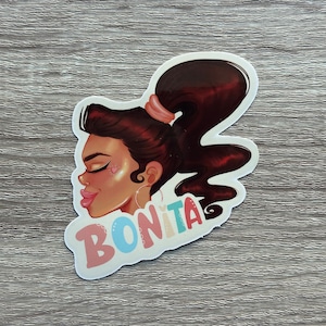 Bonita Sticker Vinyl Sticker Latina Girl - Etsy
