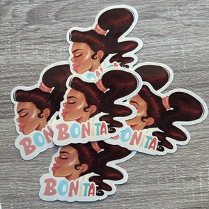 Bonita Sticker Vinyl Sticker Latina Girl - Etsy