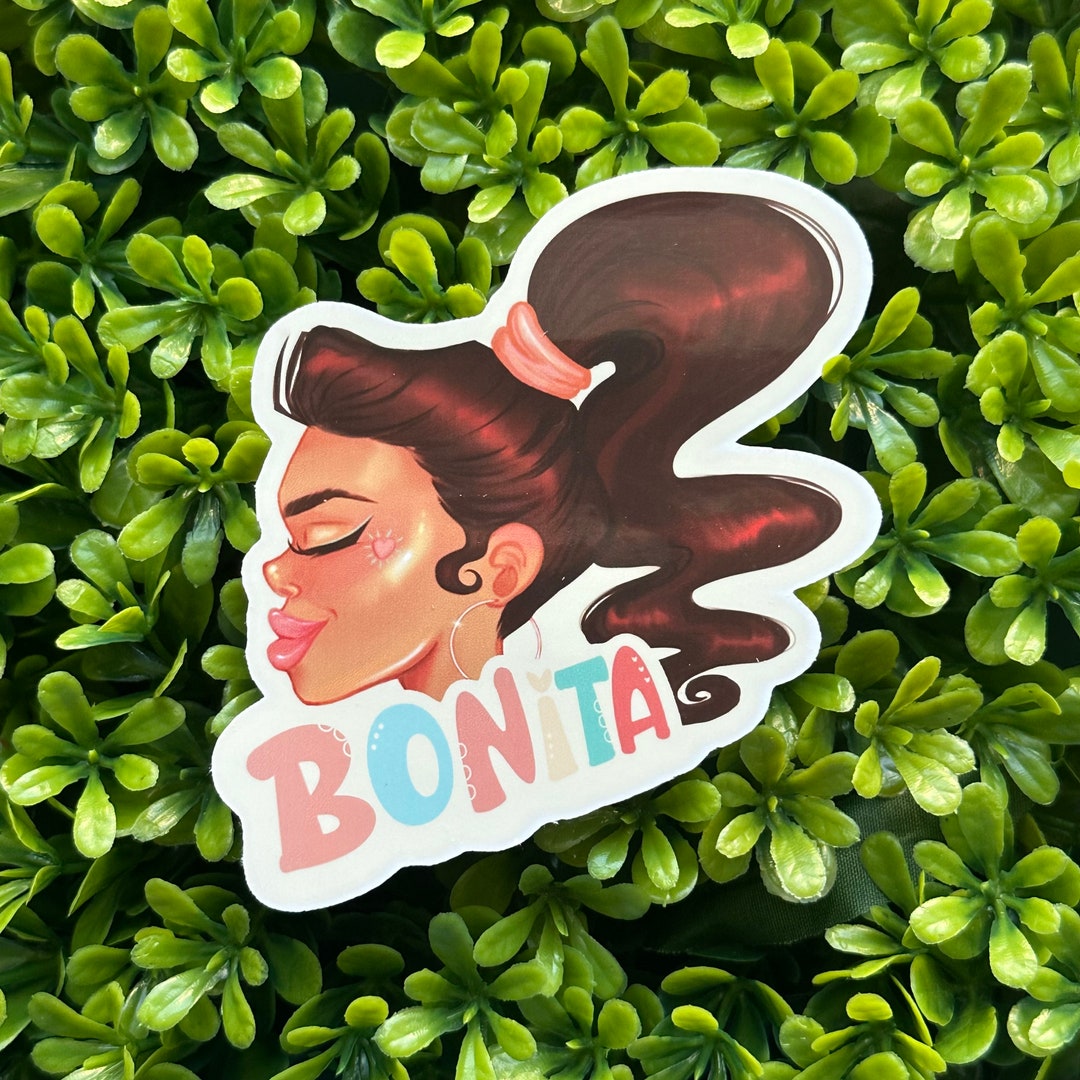 Bonita Sticker Vinyl Sticker Latina Girl - Etsy
