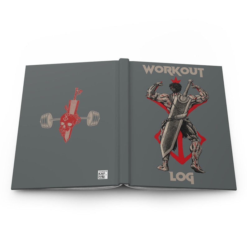 Berserk Guts Workout Log Hardcover Journal, Manga, Anime, Dark ...
