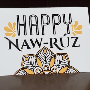 Happy Naw-ruz Printable Greeting Card / Instant Download / Hand ...