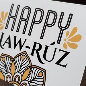 Happy Naw-ruz Printable Greeting Card / Instant Download / Hand ...