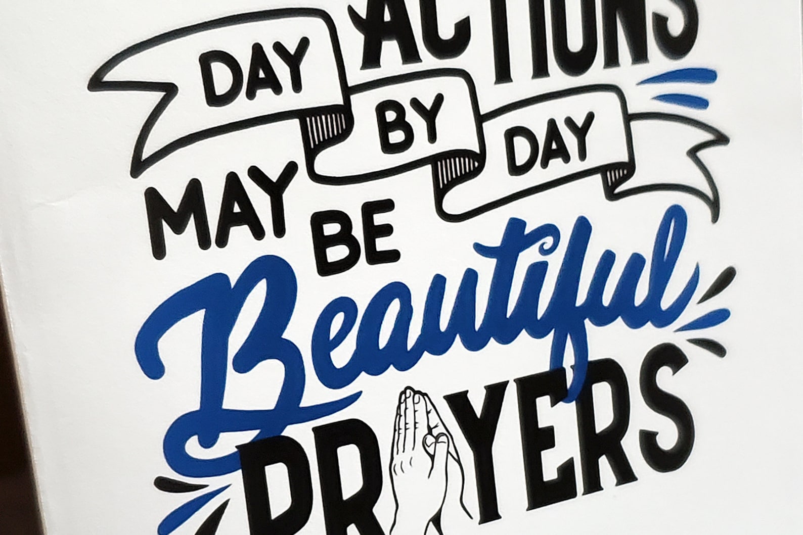 Beautiful Prayers Printable Greeting Card / Instant Download PDF / Hand ...