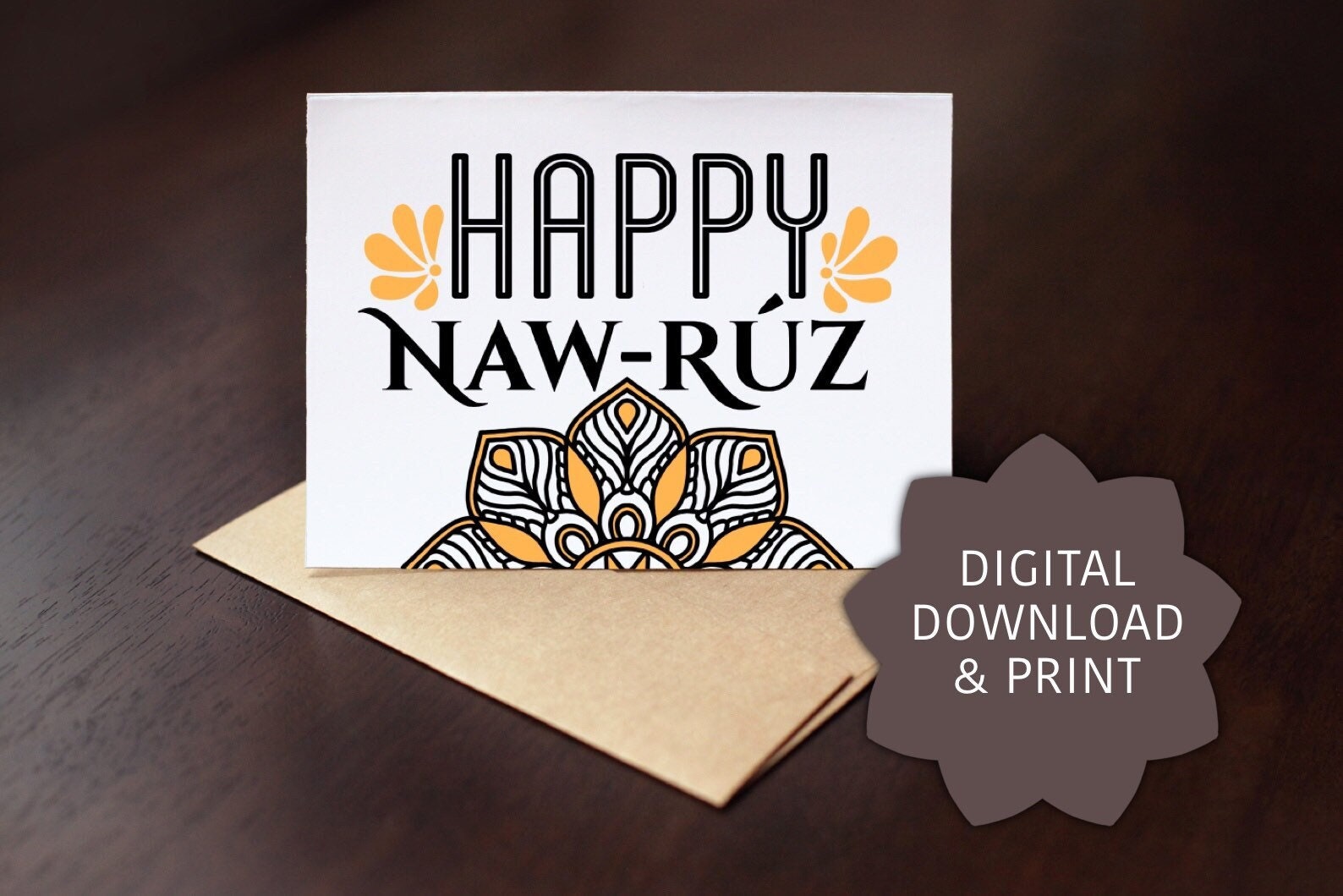 Happy Naw-ruz Printable Greeting Card / Instant Download / - Etsy