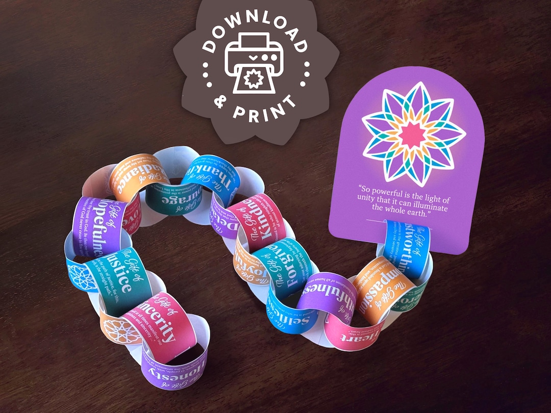 Printable Virtues Chain Kit – 19-day Advent Countdown Activity for ...