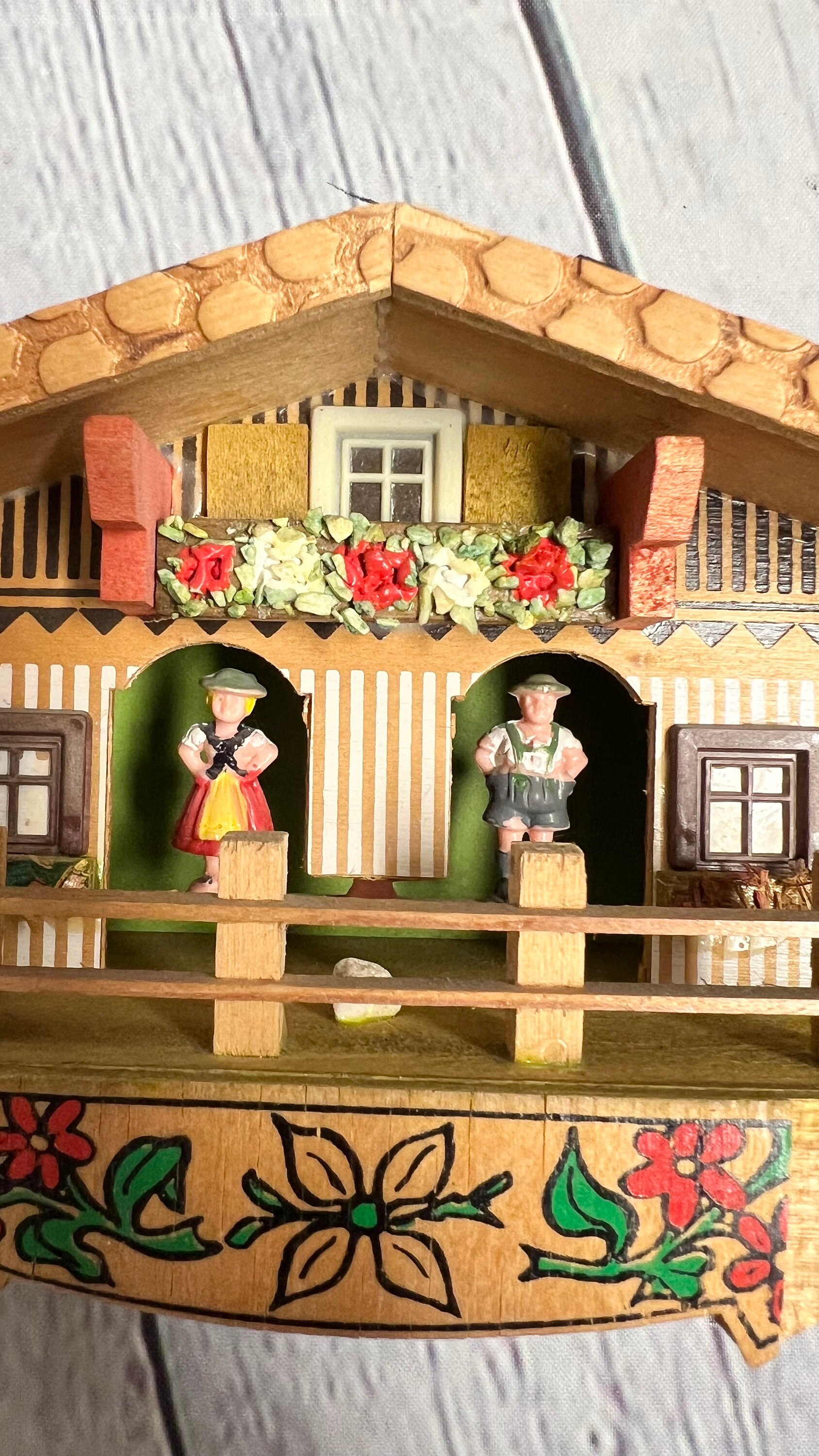 Vintage Bambi No. 47 Weather House Barometer - Chalet Style House ...