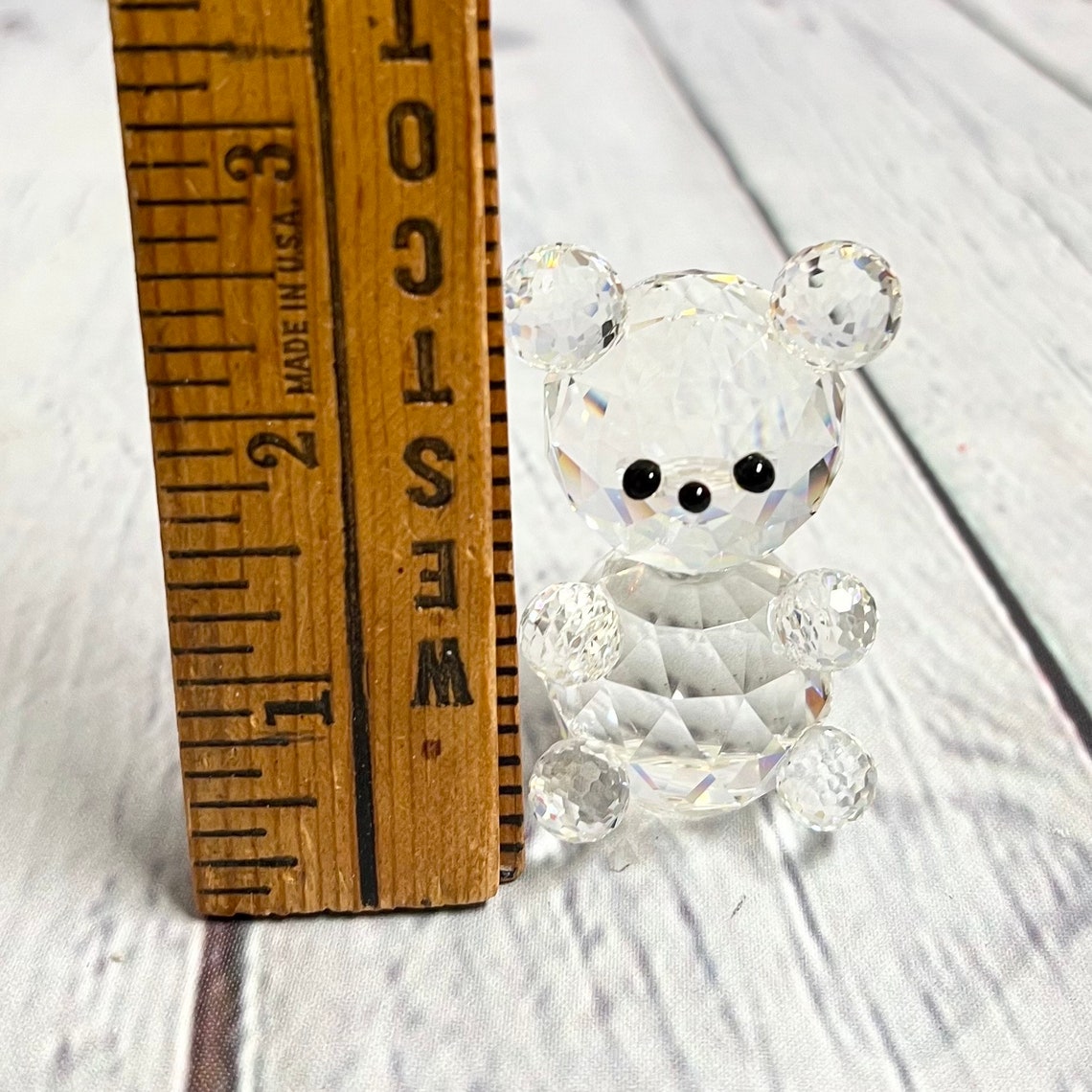Swarovski Crystal Teddy Bear Figure 2.5” Tall - Etsy
