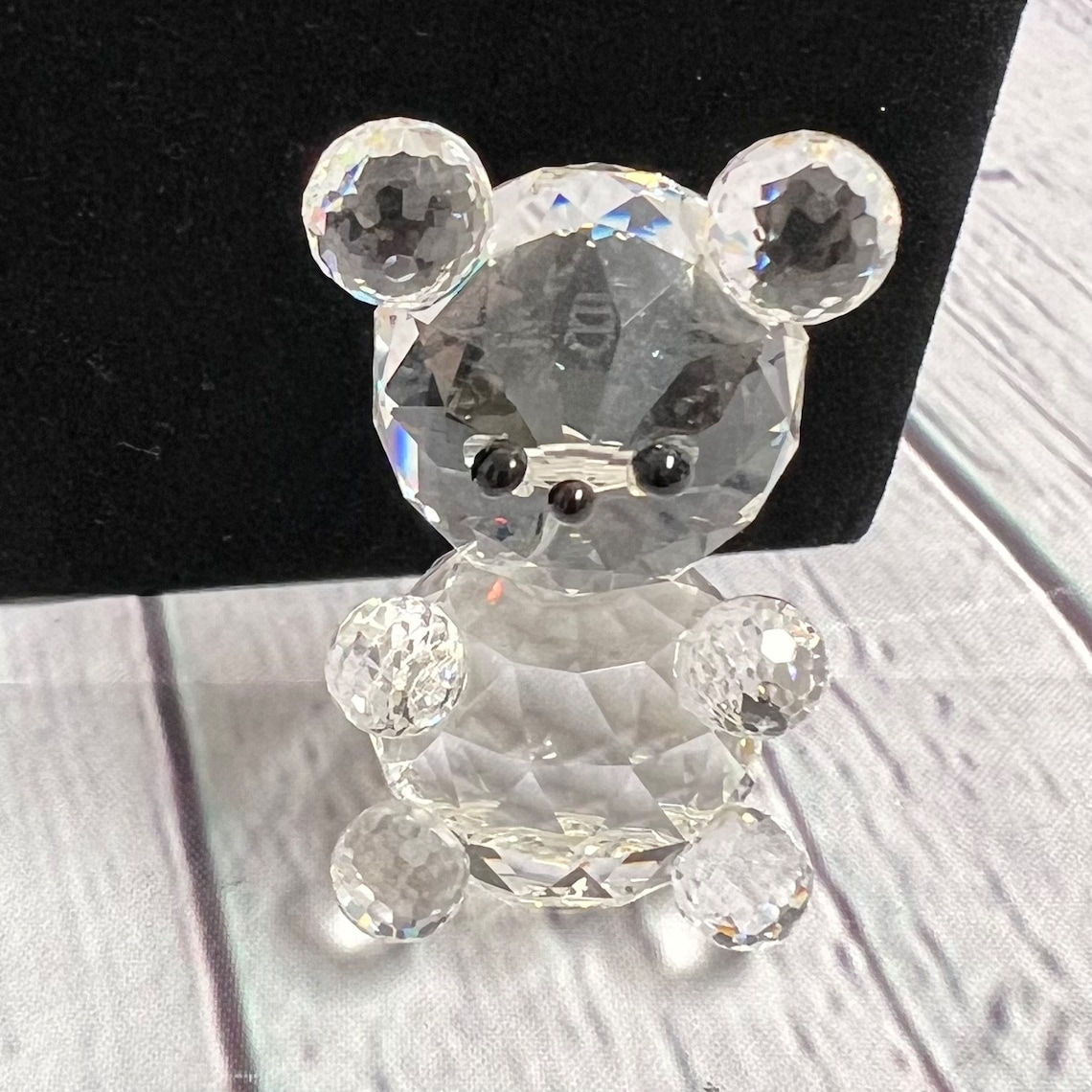 Swarovski Crystal Teddy Bear Figure 2.5 Tall - Etsy