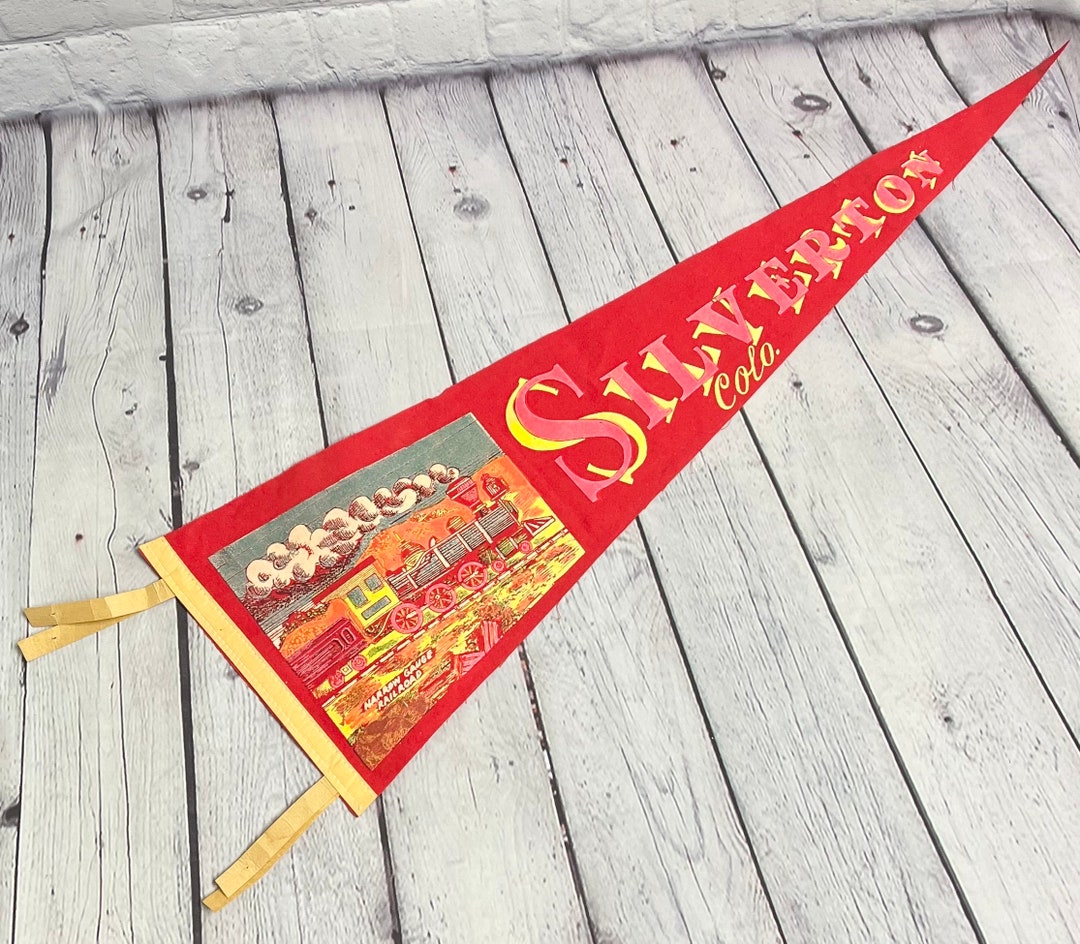 Vintage Silverton, Colorado Narrow Gauge Railroad Pennant Travel ...