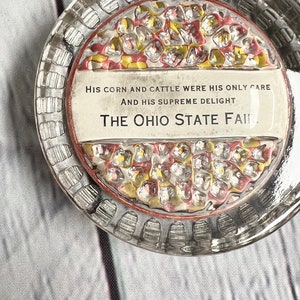 Antique 1903 the Ohio State Fair Glass Paperweight Souvenir - Etsy