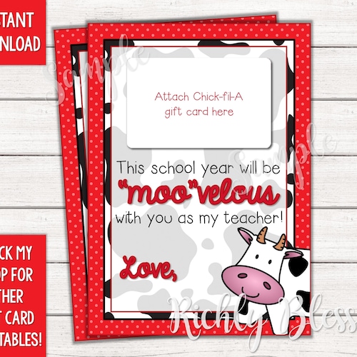 INSTANT DOWNLOAD Chick Chicken Gift Card Back to School - Etsy