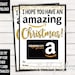 INSTANT DOWNLOAD Amazon Gift Card Christmas Card Holder Gift Card ...