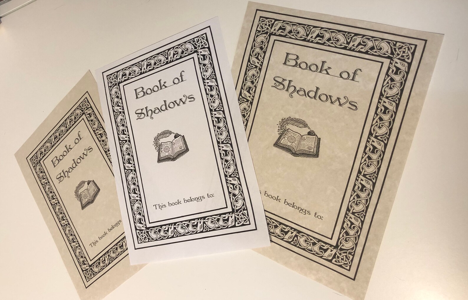 Printable Book of Shadows Title Page - Etsy