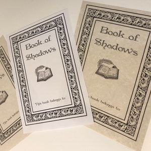 Printable Book of Shadows Title Page - Etsy
