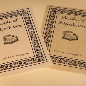Printable Book of Shadows Title Page - Etsy