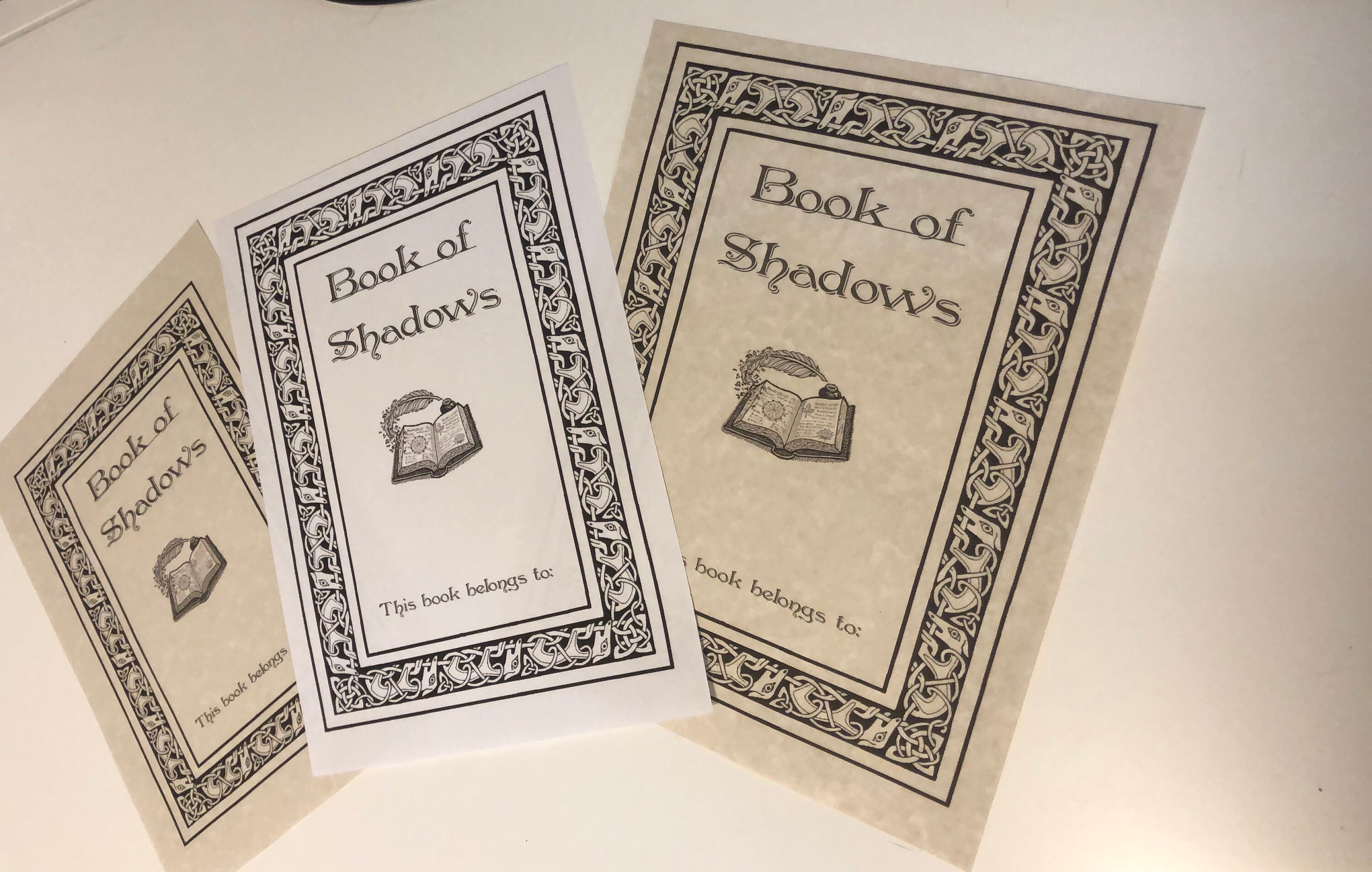 Printable Book of Shadows Title Page - Etsy