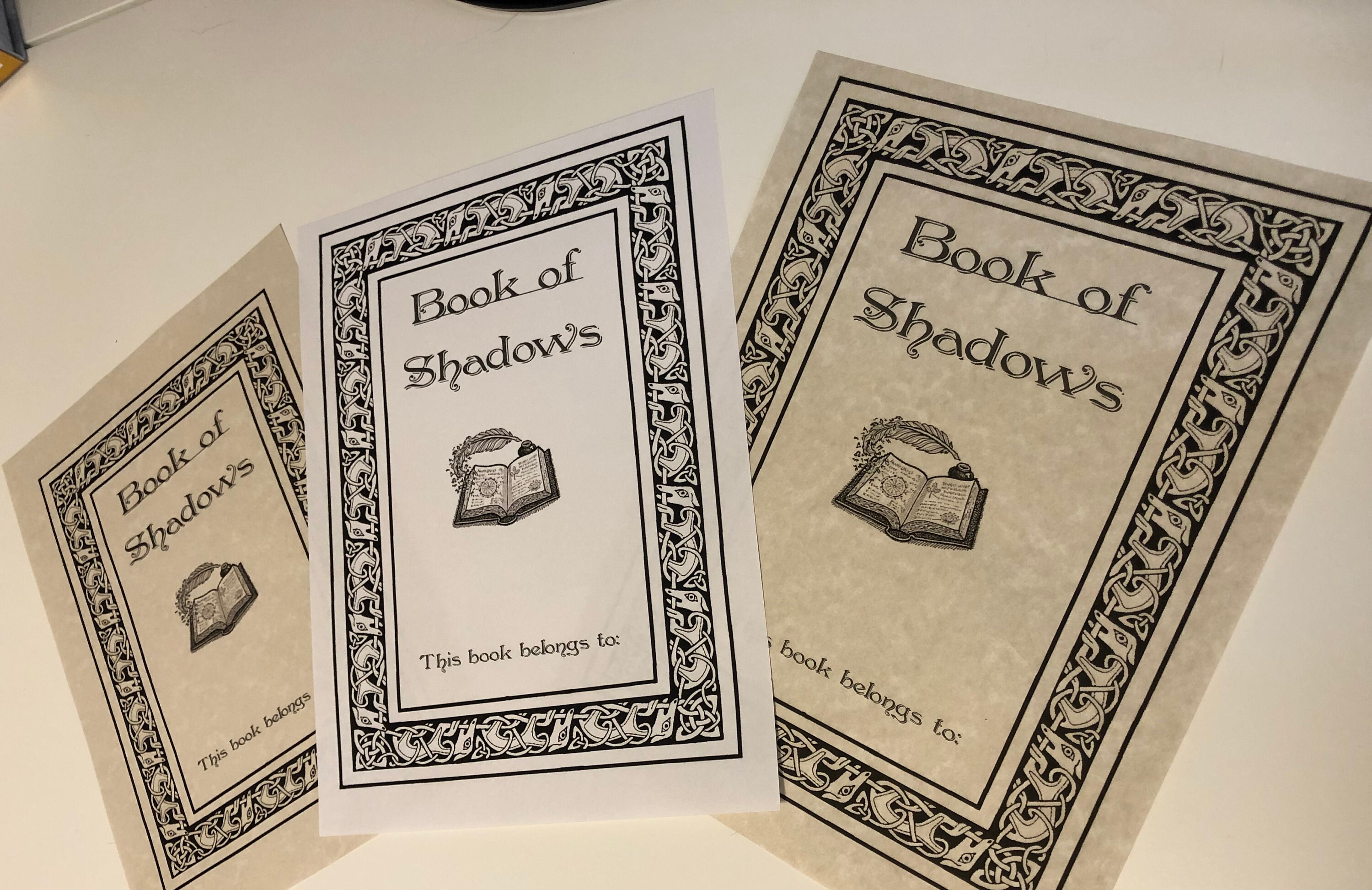 Printable Book of Shadows Title Page - Etsy