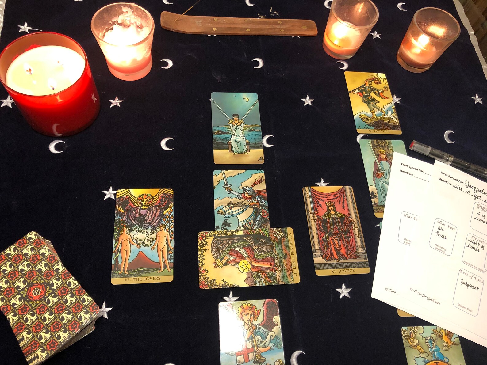 Printable Celtic Cross Reading Template / Worksheet - Etsy