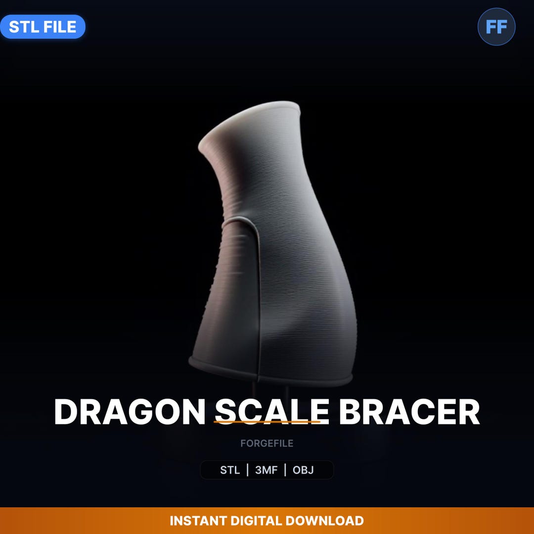 Dragon Scale Bracer STL File | Cosplay Prop | 3D Print Download - Etsy