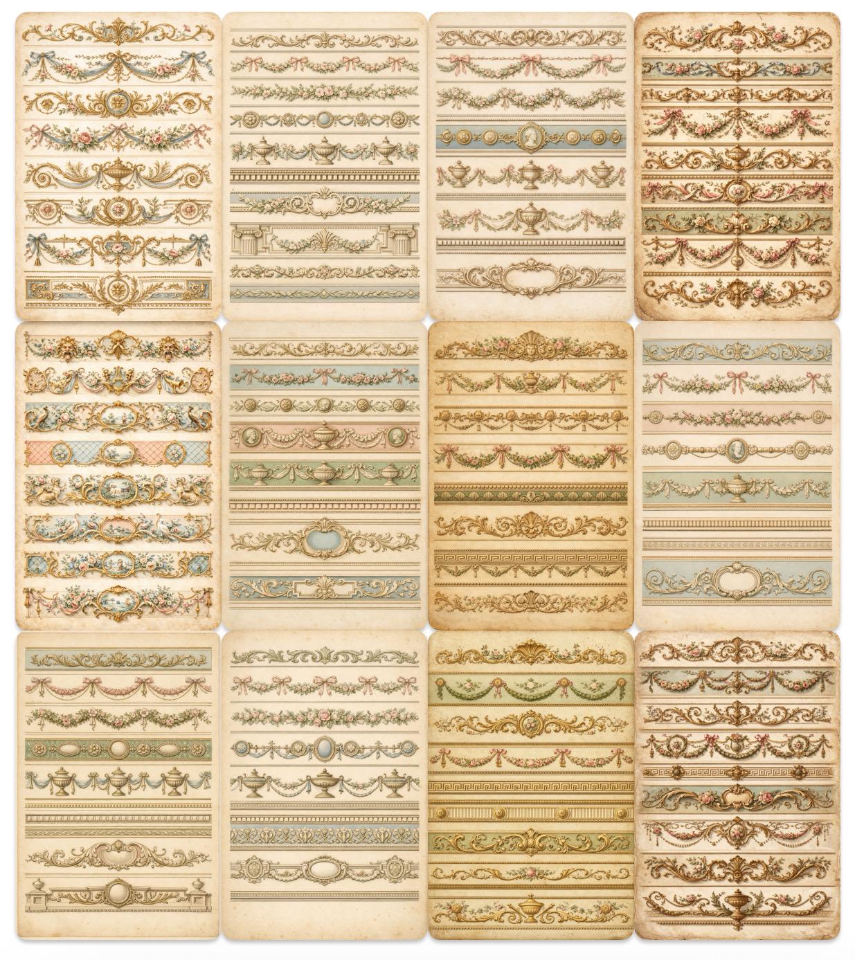 Versailles Inspired Design Mega Bundle – Stationery, Borders, Art ...