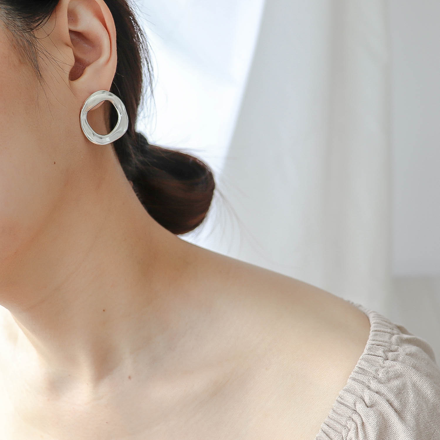 Surface Earrings Sterling Silver - Etsy