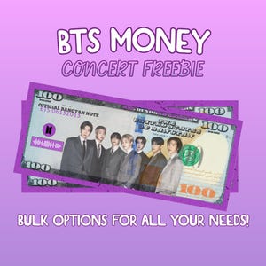 BTS Fake Money Concert Freebie - Etsy