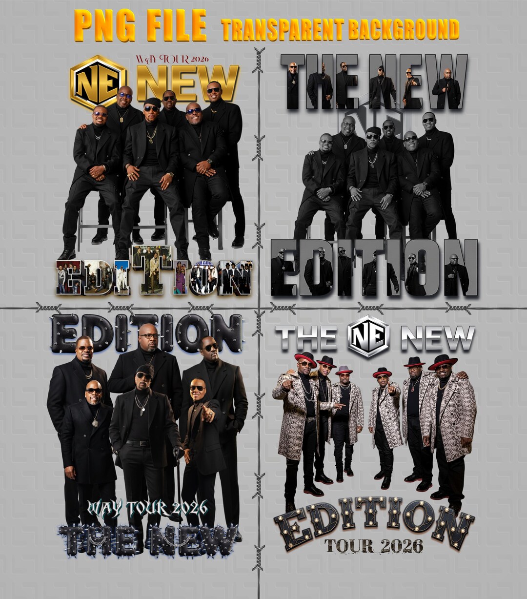New Edition Tour 2026 PNG: Fan Merch Digital Download (300 DPI) - Etsy