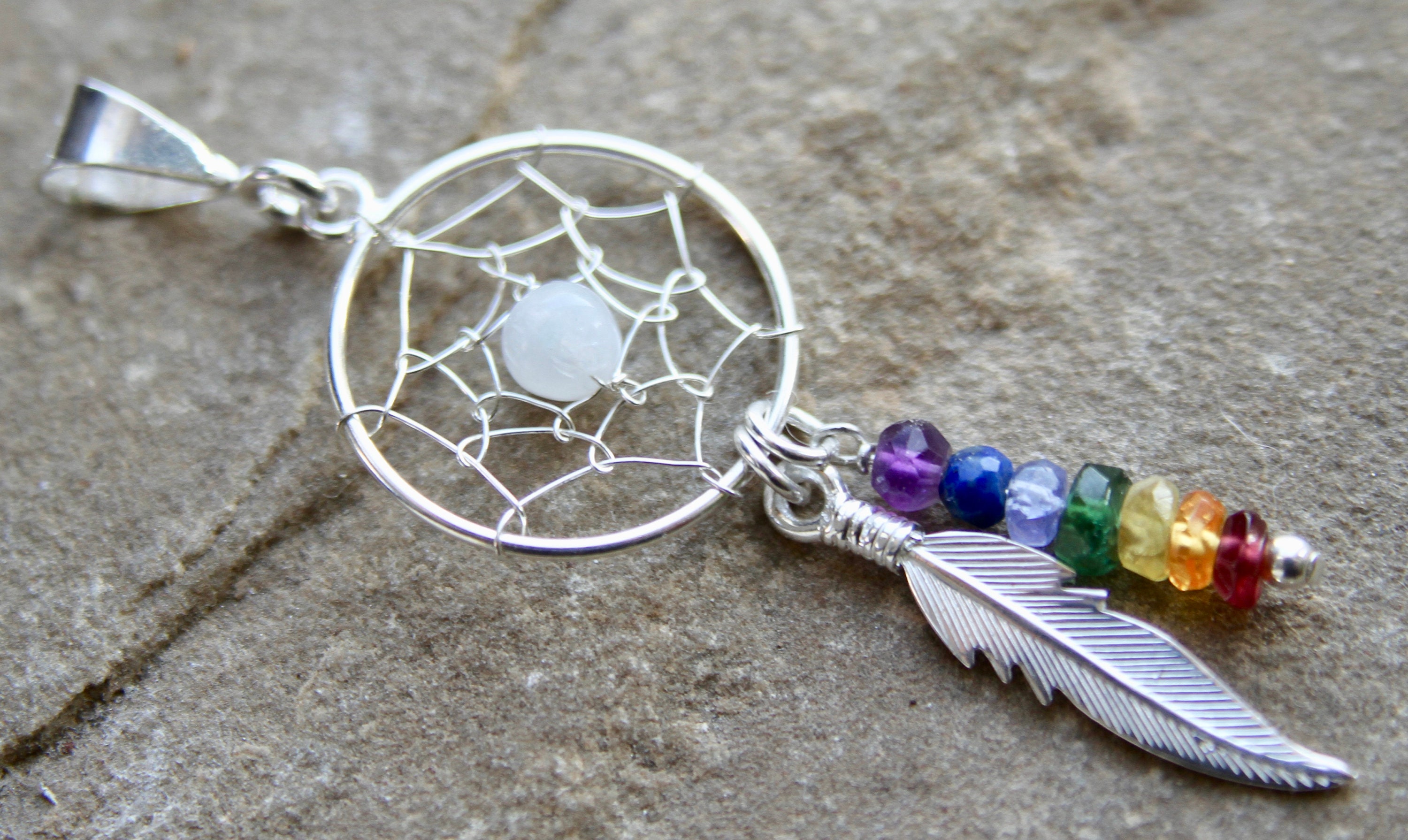 All 925 Sterling Silver 7 Chakras or LGBT Rainbow & - Etsy UK