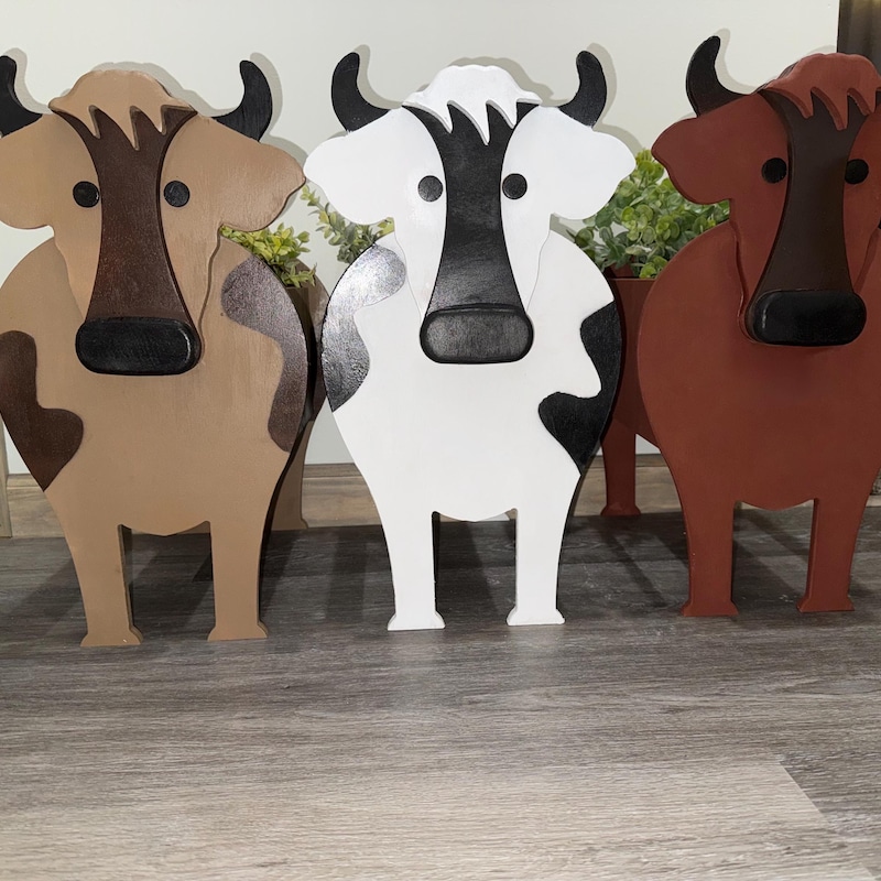 Cow Planter Box - Etsy