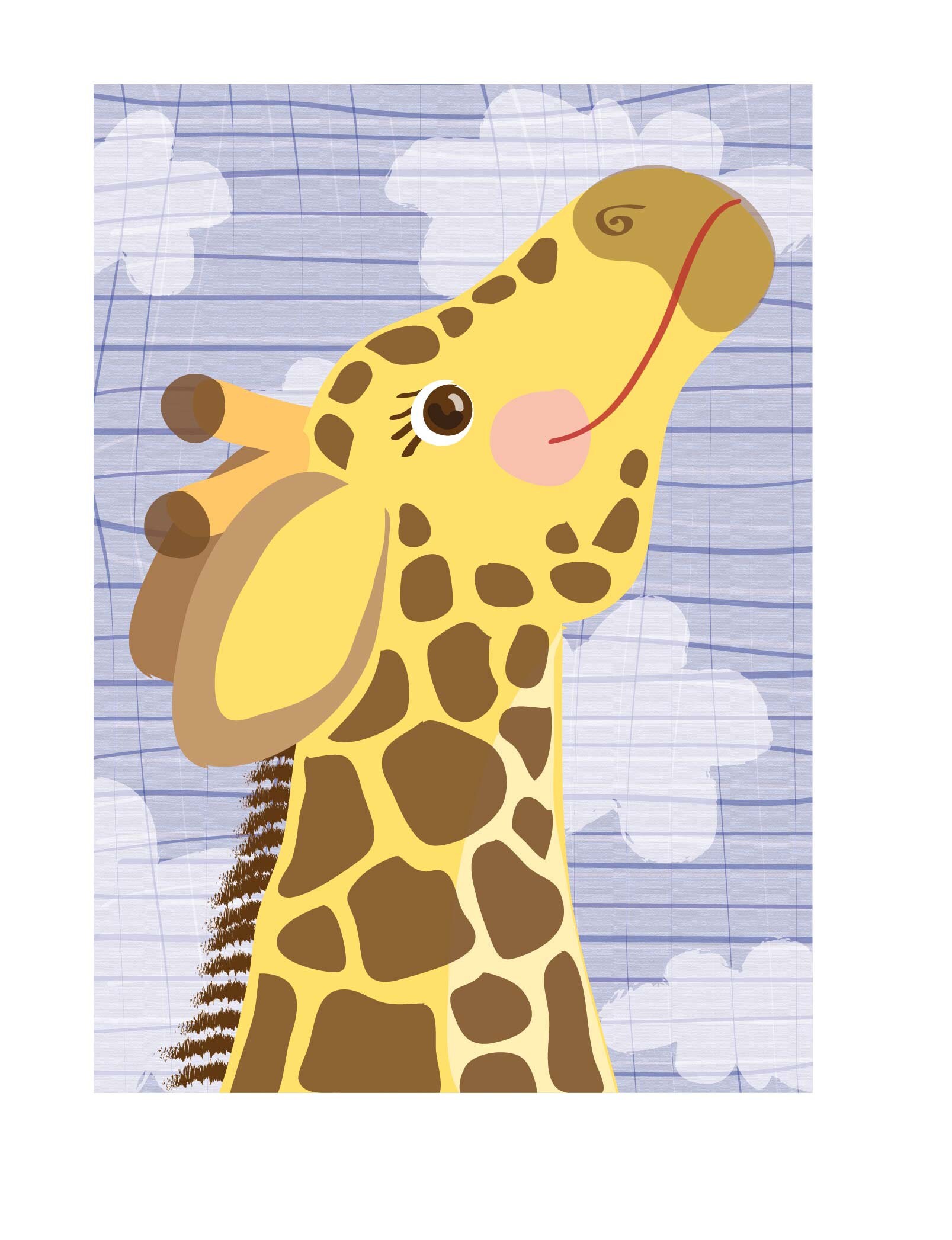 Giraffe Greeting Card - Etsy