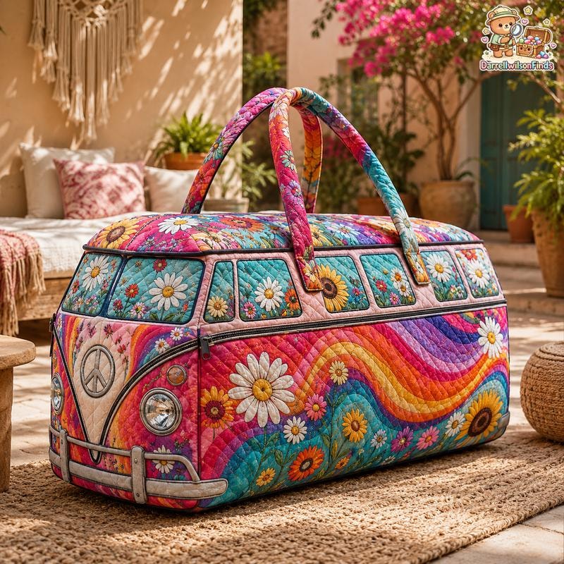 Hippie Bus Travel Bag - Etsy