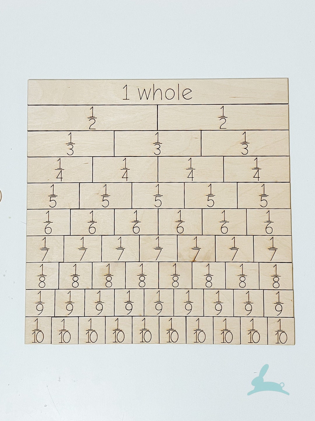 Fraction Set - 55 Pieces | Learn Fractions | Montessori Learning Tool ...
